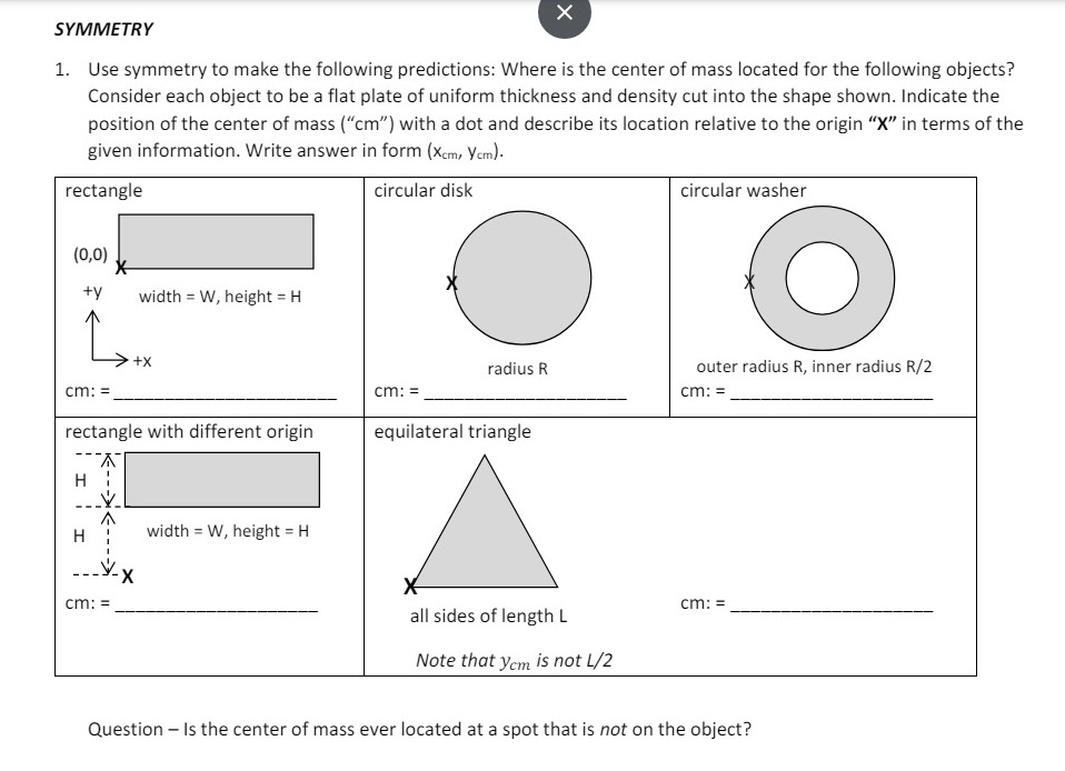 Solved SYMMETRYUse symmetry to make the following | Chegg.com