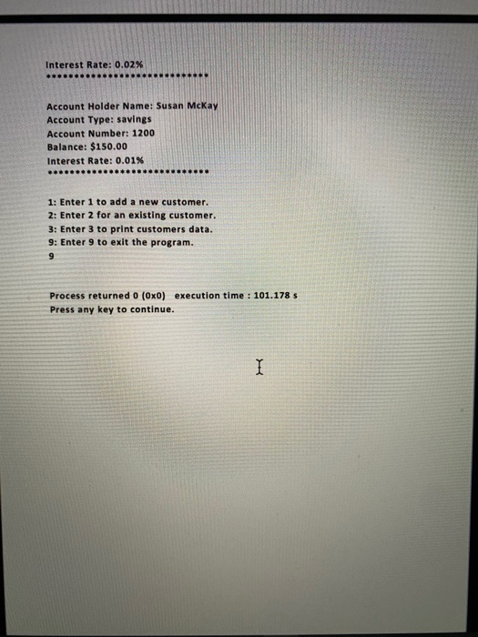 Solved Define the class bankAccount to implement the basic | Chegg.com