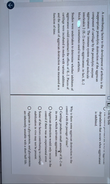 Solved Side-by-sideA contributing factor to the development | Chegg.com