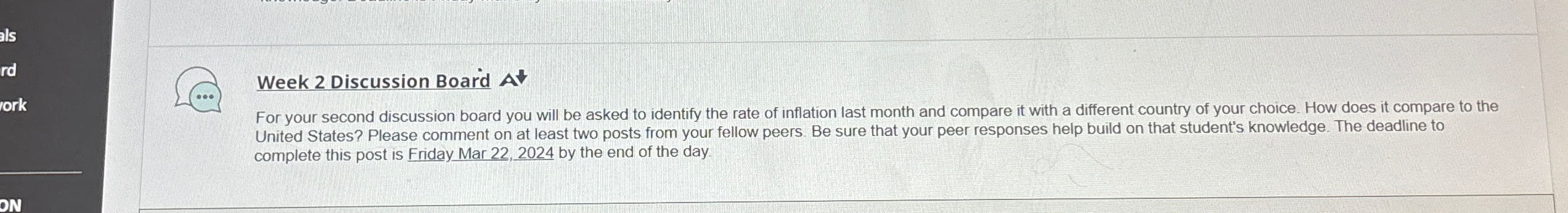 Solved Week 2 ﻿Discussion BoardFor your second discussion | Chegg.com