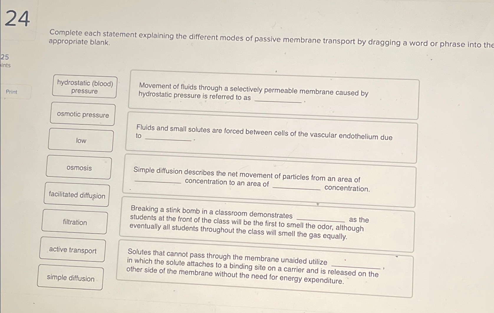 Solved Complete each statement explaining the different | Chegg.com