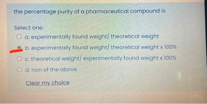 Solved the percentage purity of a pharmaceutical compound is | Chegg.com