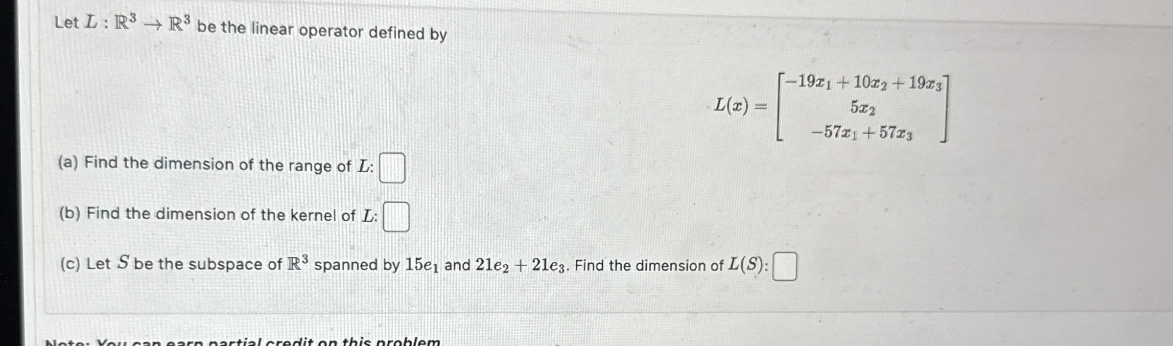 Solved Let L:R3→R3 ﻿be the linear operator defined | Chegg.com