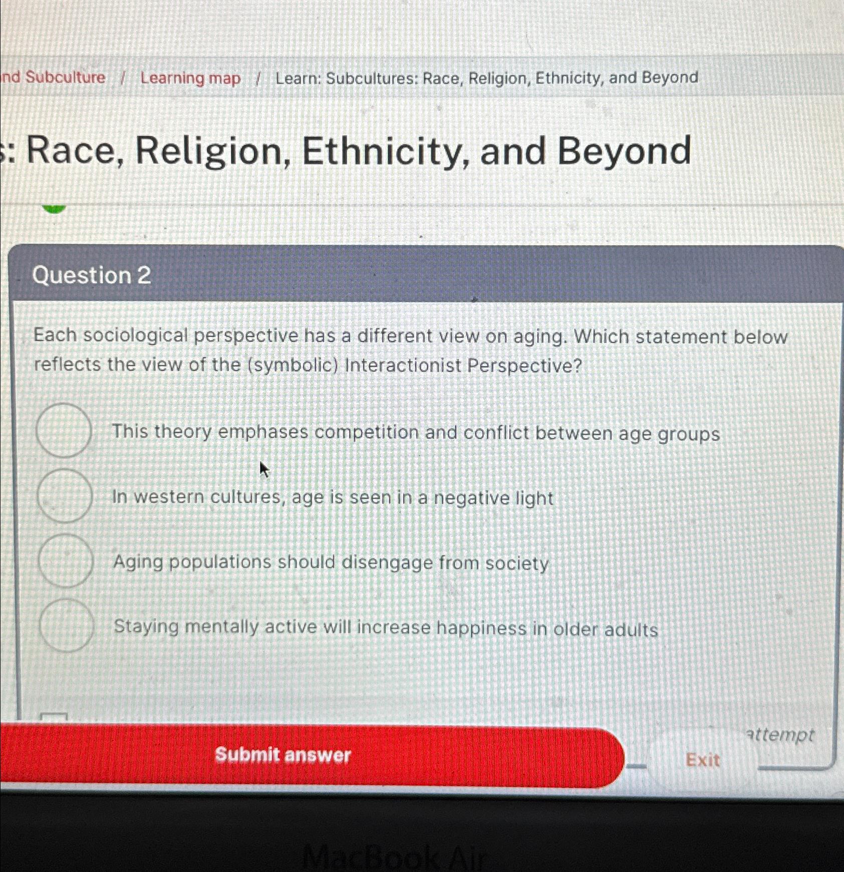 Solved nd Subculture / ﻿Learning map / ﻿Learn: Subcultures: | Chegg.com