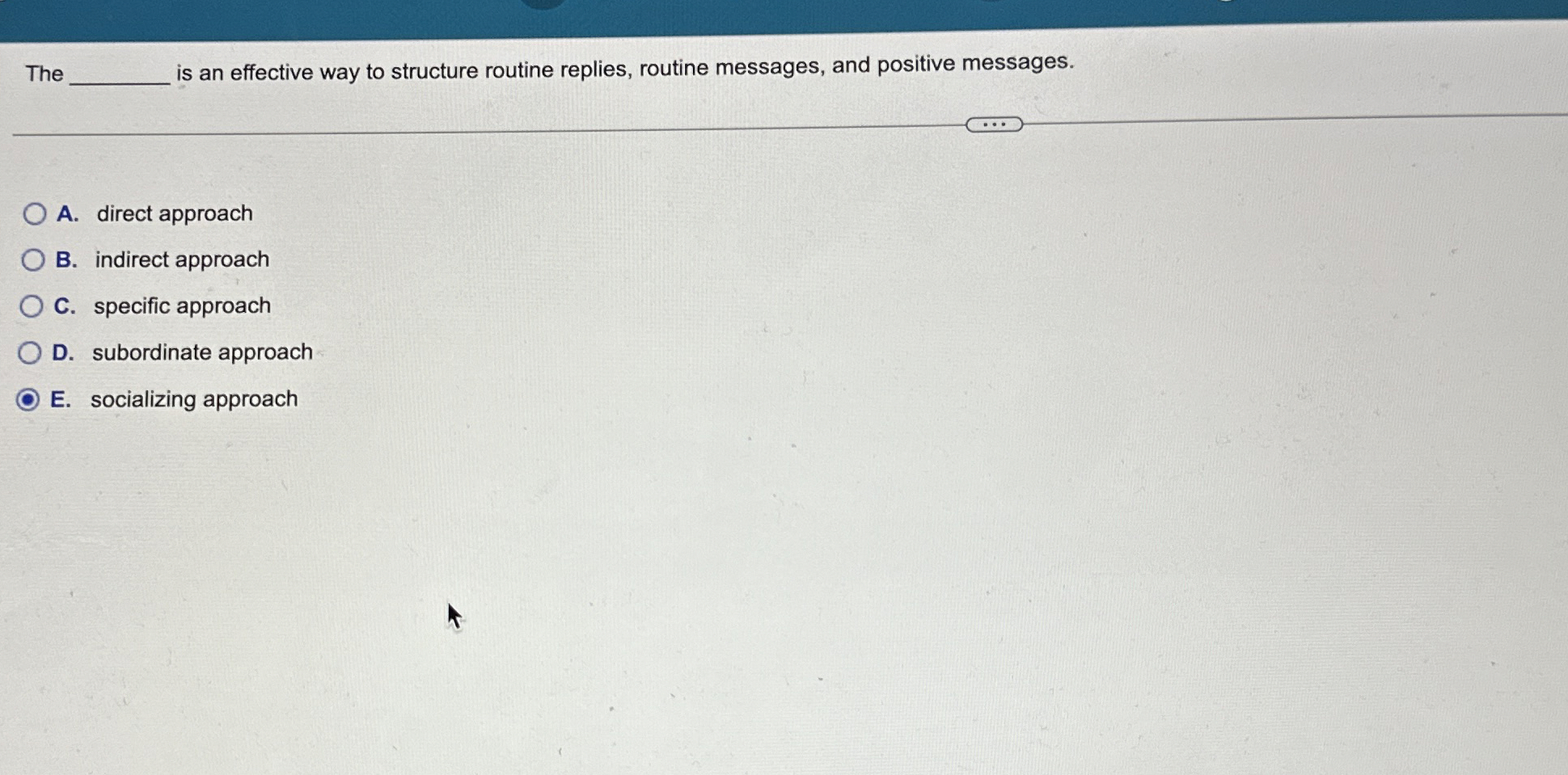 Solved Theis an effective way to structure routine replies, | Chegg.com