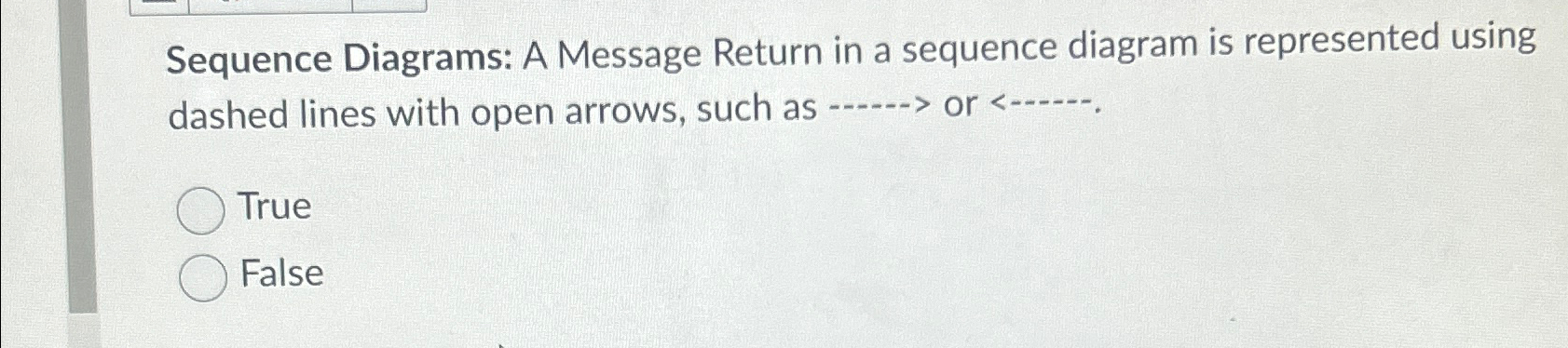 Solved Sequence Diagrams: A Message Return in a sequence | Chegg.com
