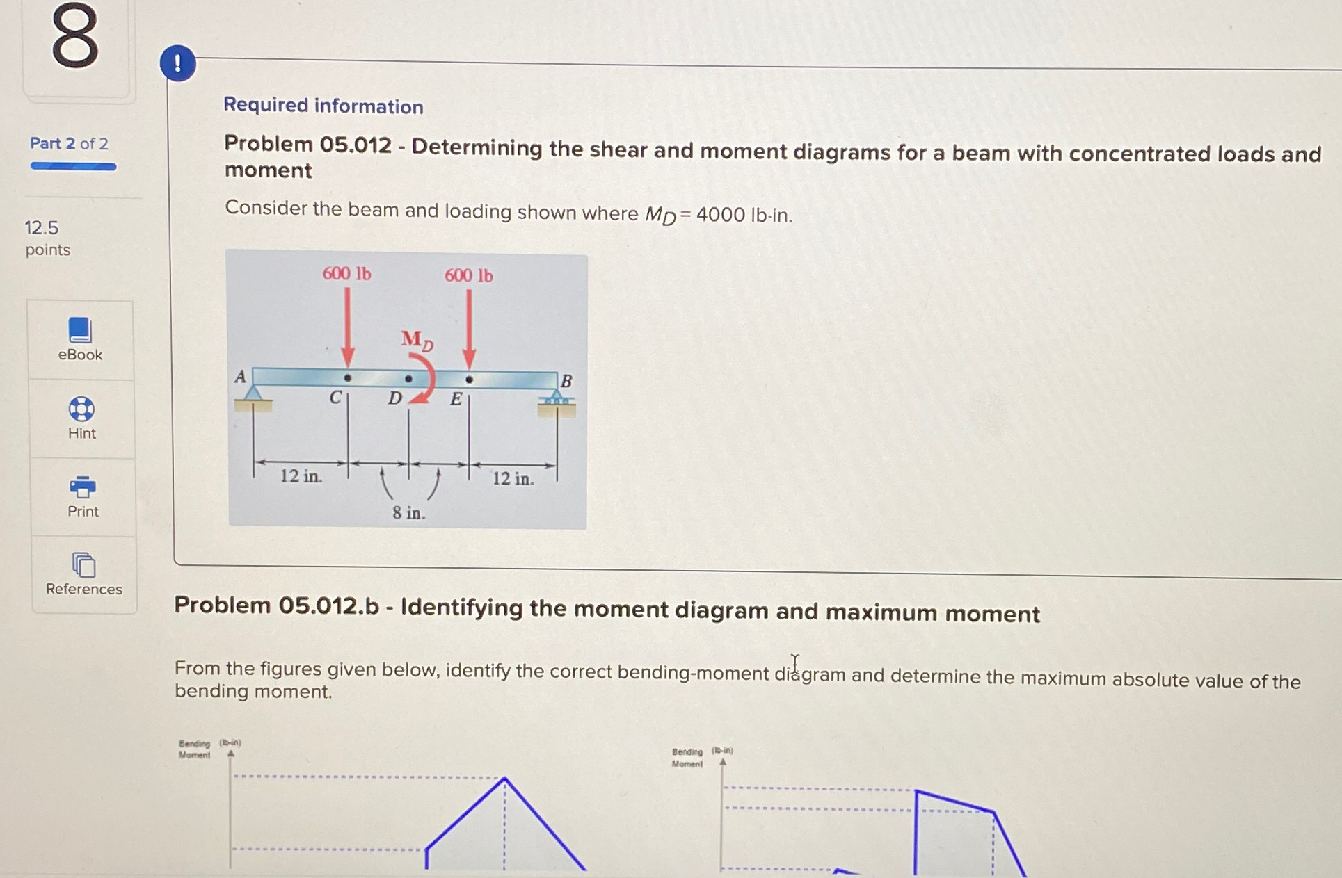 Solved Required informationProblem 05.012 - ﻿Determining the | Chegg.com
