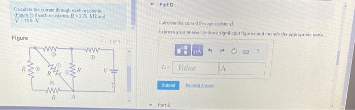 Solved Calculate the current through each resistor in | Chegg.com