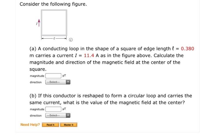 Solved Consider the following figure. (a) A conducting loop | Chegg.com