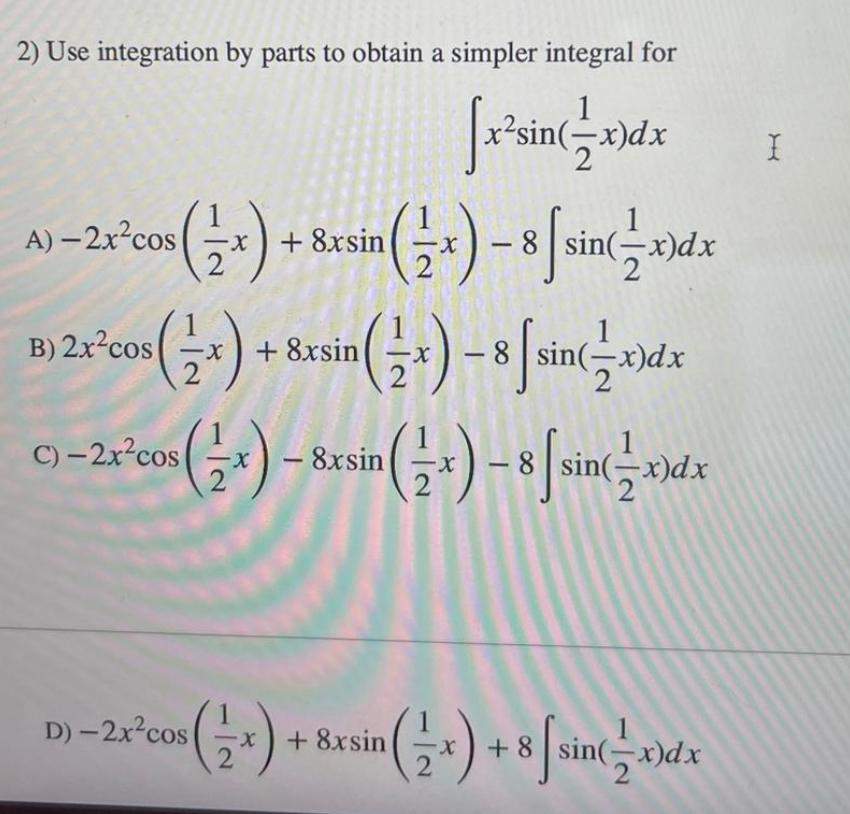 Solved Use integration by parts to obtain a simpler integral | Chegg.com
