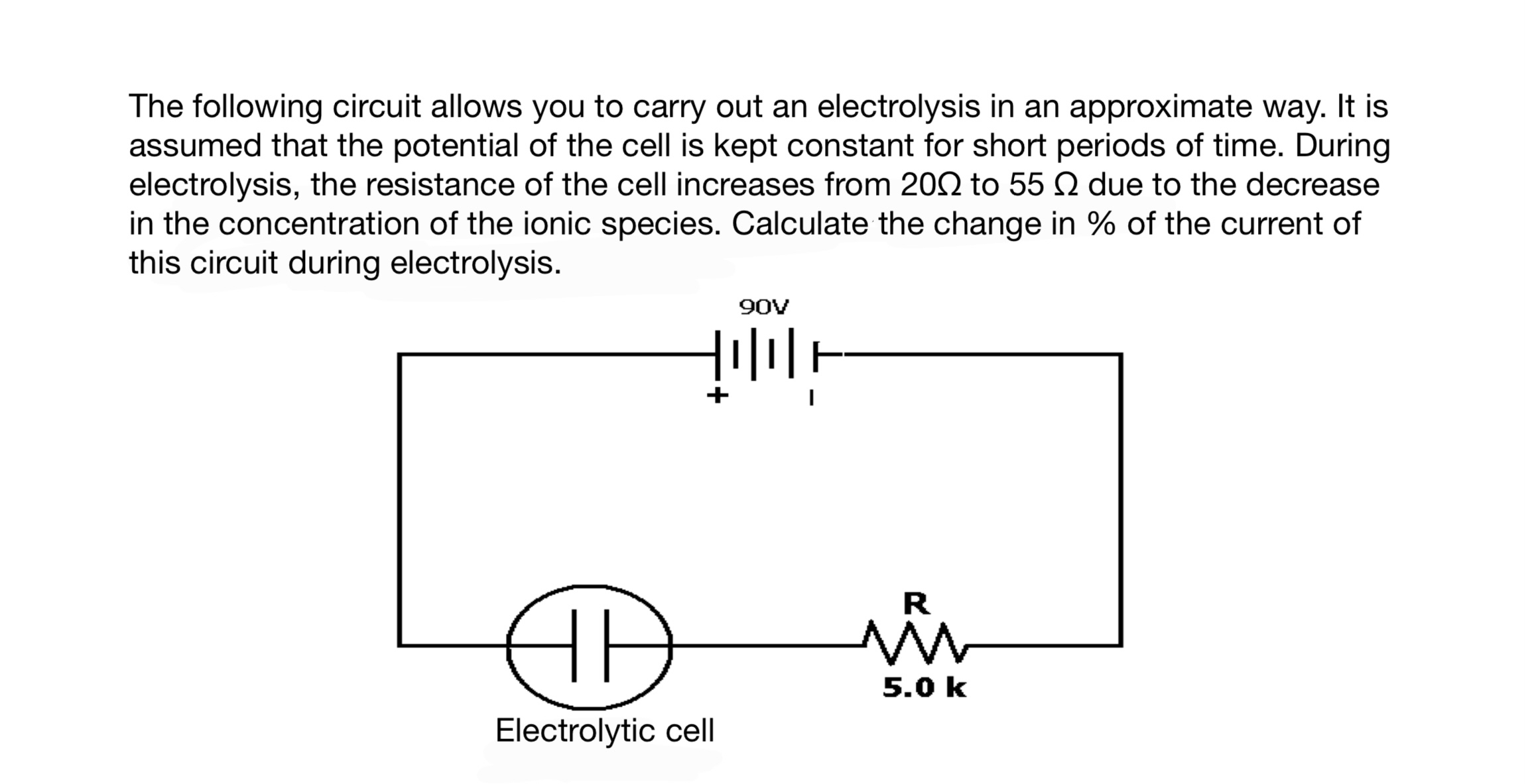Solved The following circuit allows you to carry out an | Chegg.com
