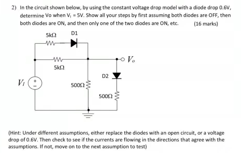 Solved In the circuit shown below, by using the constant | Chegg.com