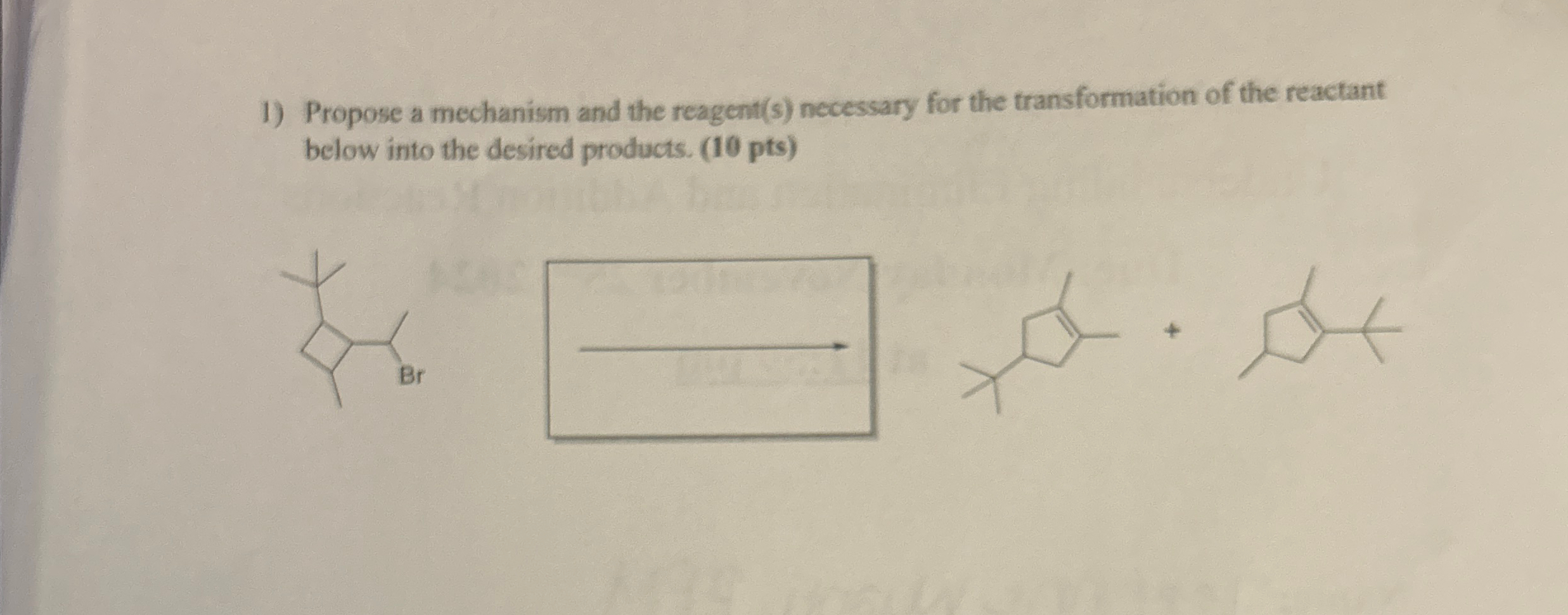 Solved Propose a mechanism and the reagent(s) ﻿necessary for | Chegg.com