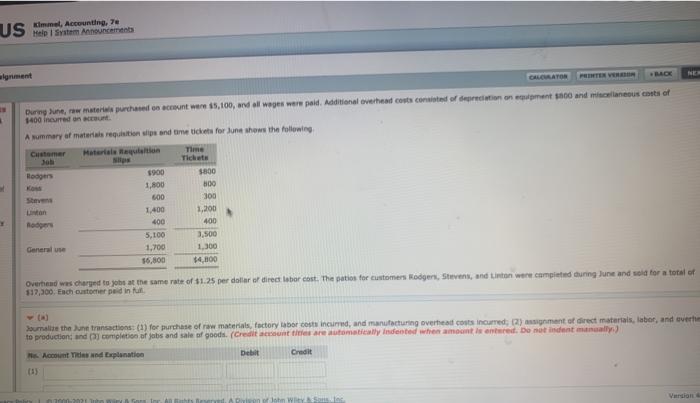 Solved Problem 15-03A (Part Level Submission) Che Inc. In | Chegg.com