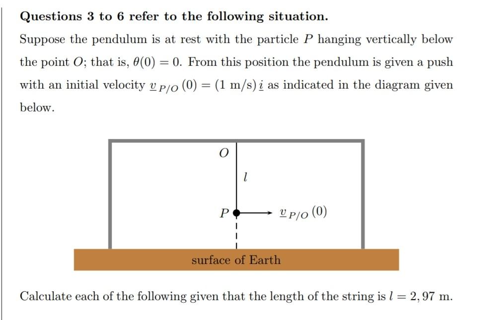 Solved A pendulum is made up of a particle P of mass m that | Chegg.com