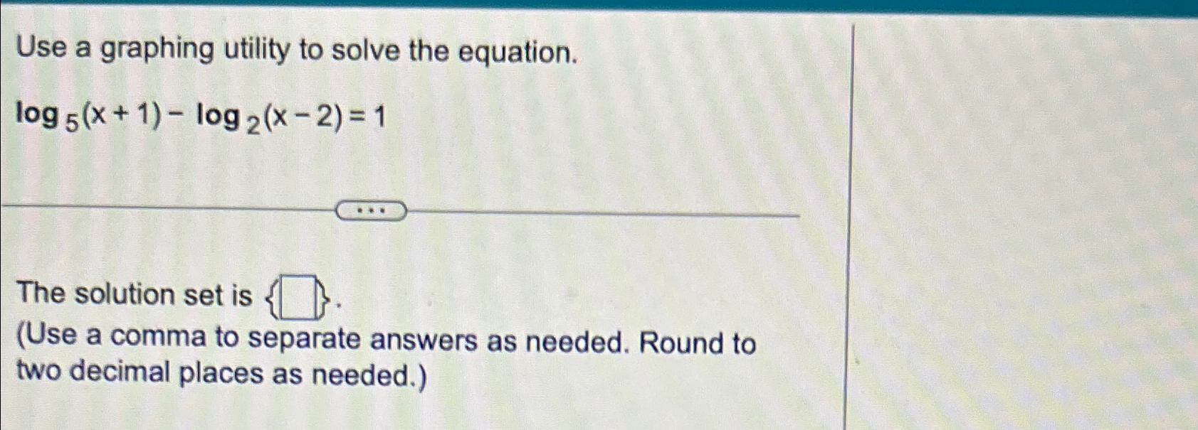 Solved Use a graphing utility to solve the | Chegg.com