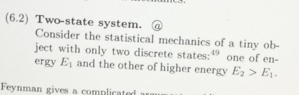 Solved How would I answer this Statistical Mechanics | Chegg.com