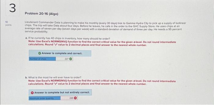 Solved Lieutenant Commander Data is planning to make his | Chegg.com