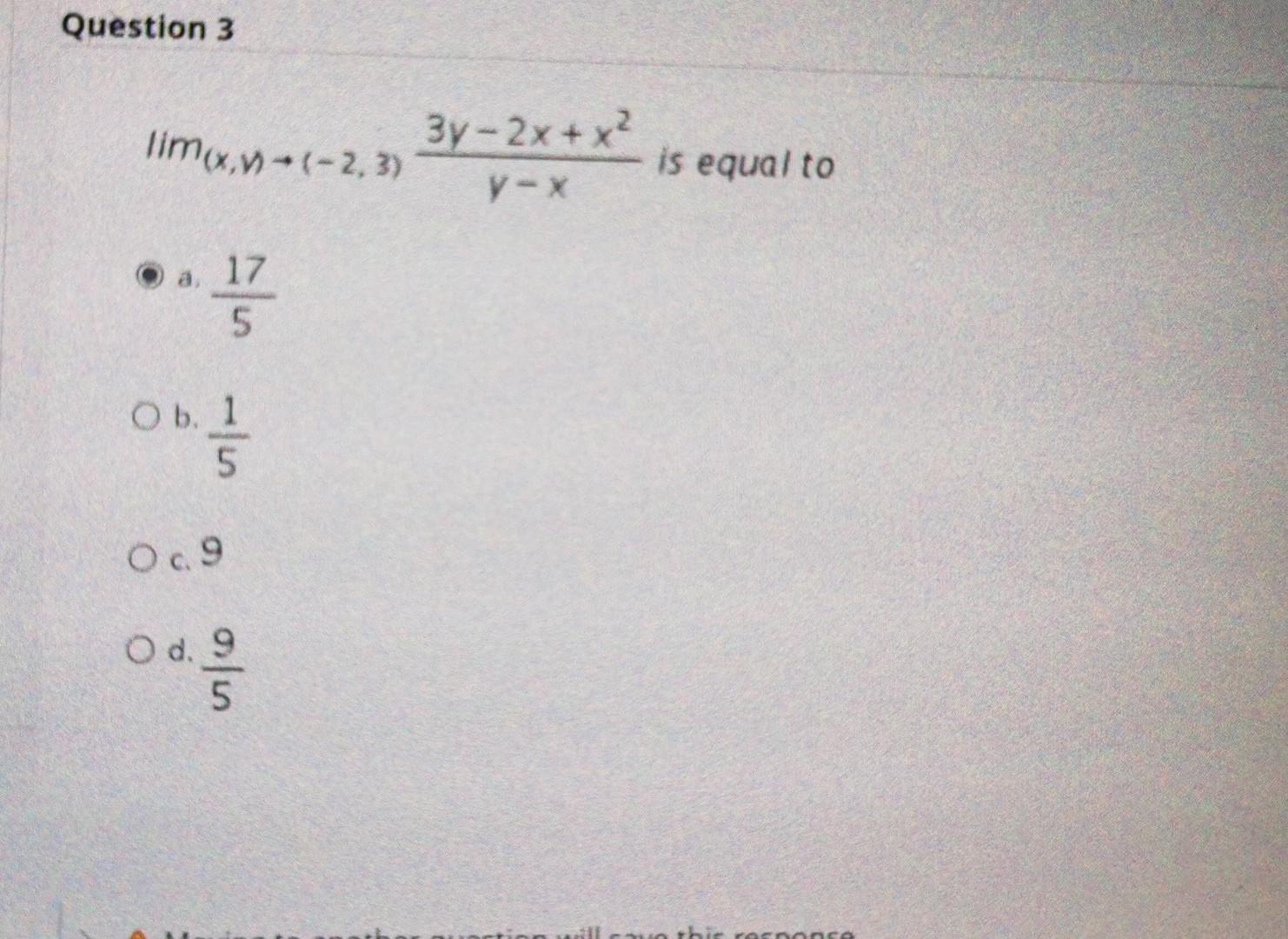 Solved The domain of the function f(x,y)=x2+y2−42 is: a. | Chegg.com