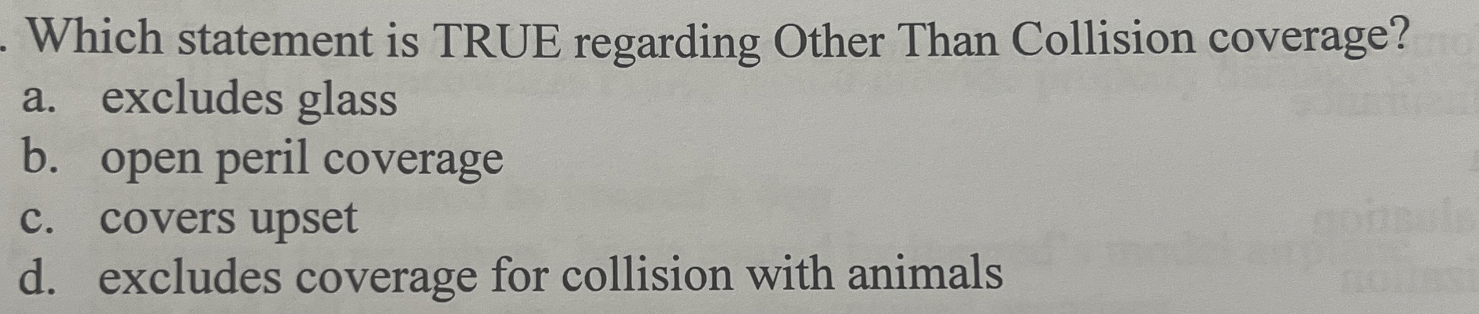 Solved Which statement is TRUE regarding Other Than | Chegg.com