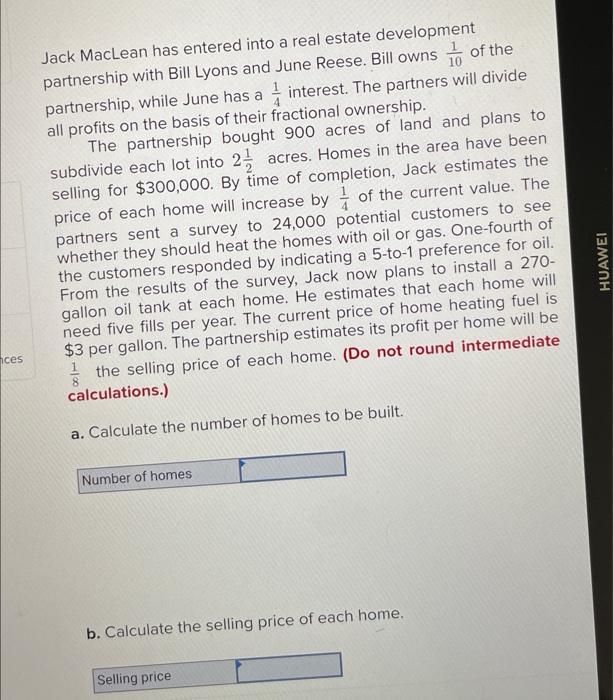 Solved Jack MacLean has entered into a real estate | Chegg.com Solved Jack MacLean has entered into a real estate | Chegg.com