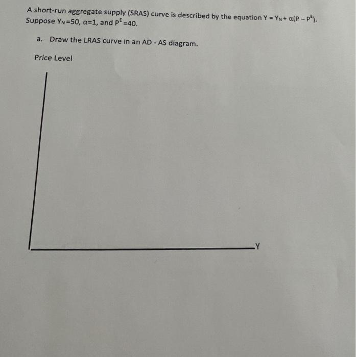 Solved A short-run aggregate supply (SRAS) curve is | Chegg.com