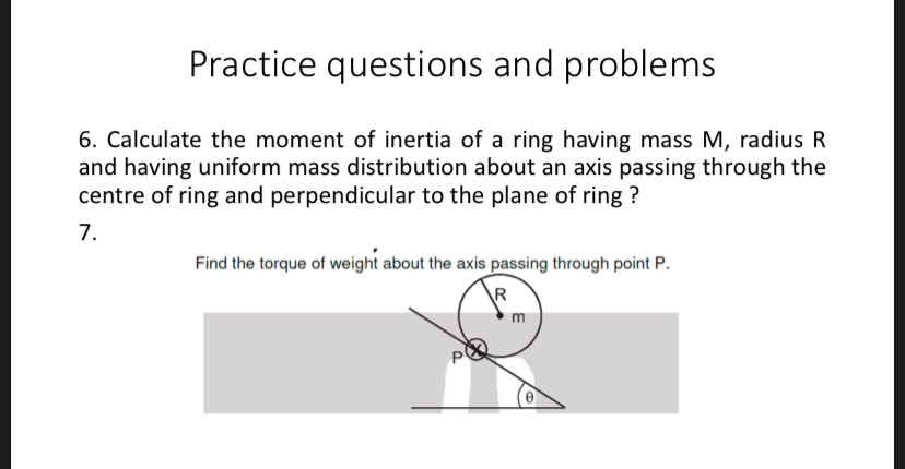 Solved Practice questions and problems6. ﻿Calculate the | Chegg.com