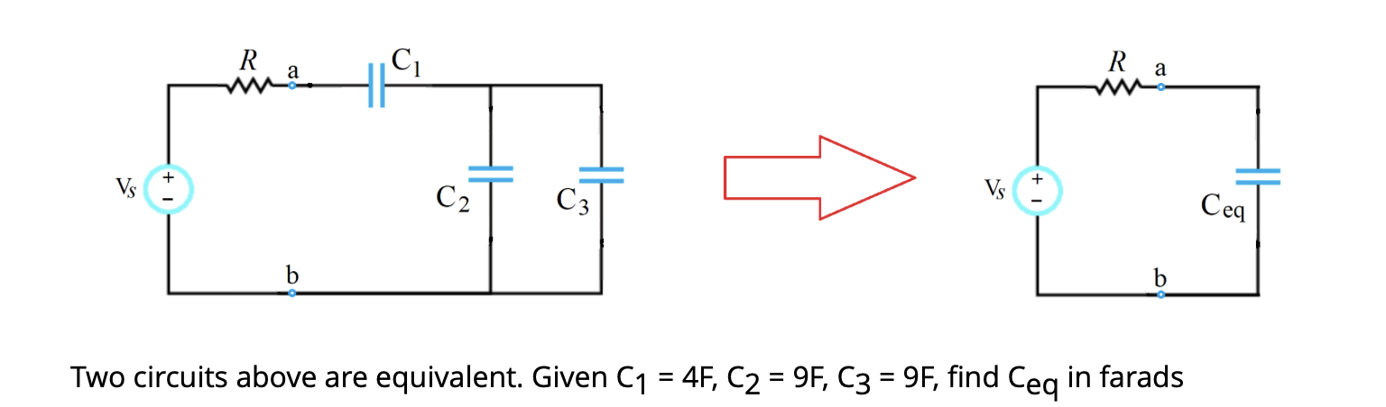 Solved Two circuits above are equivalent. Given | Chegg.com