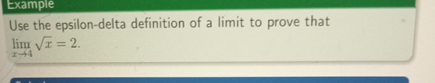 Solved Use the epsilon-delta definition of a limit to prove | Chegg.com