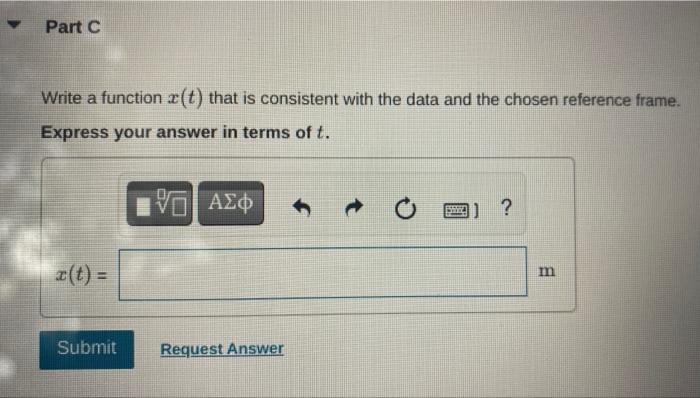 Solved The table shows position and time data for person's | Chegg.com