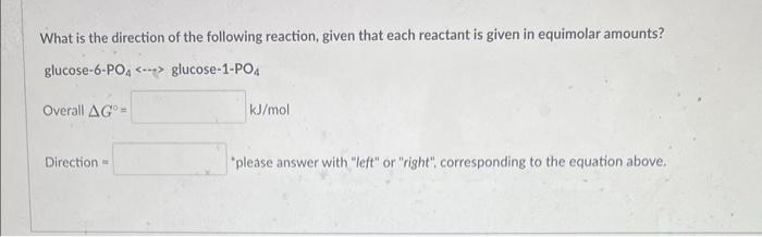 Solved What is the direction of the following reaction, | Chegg.com