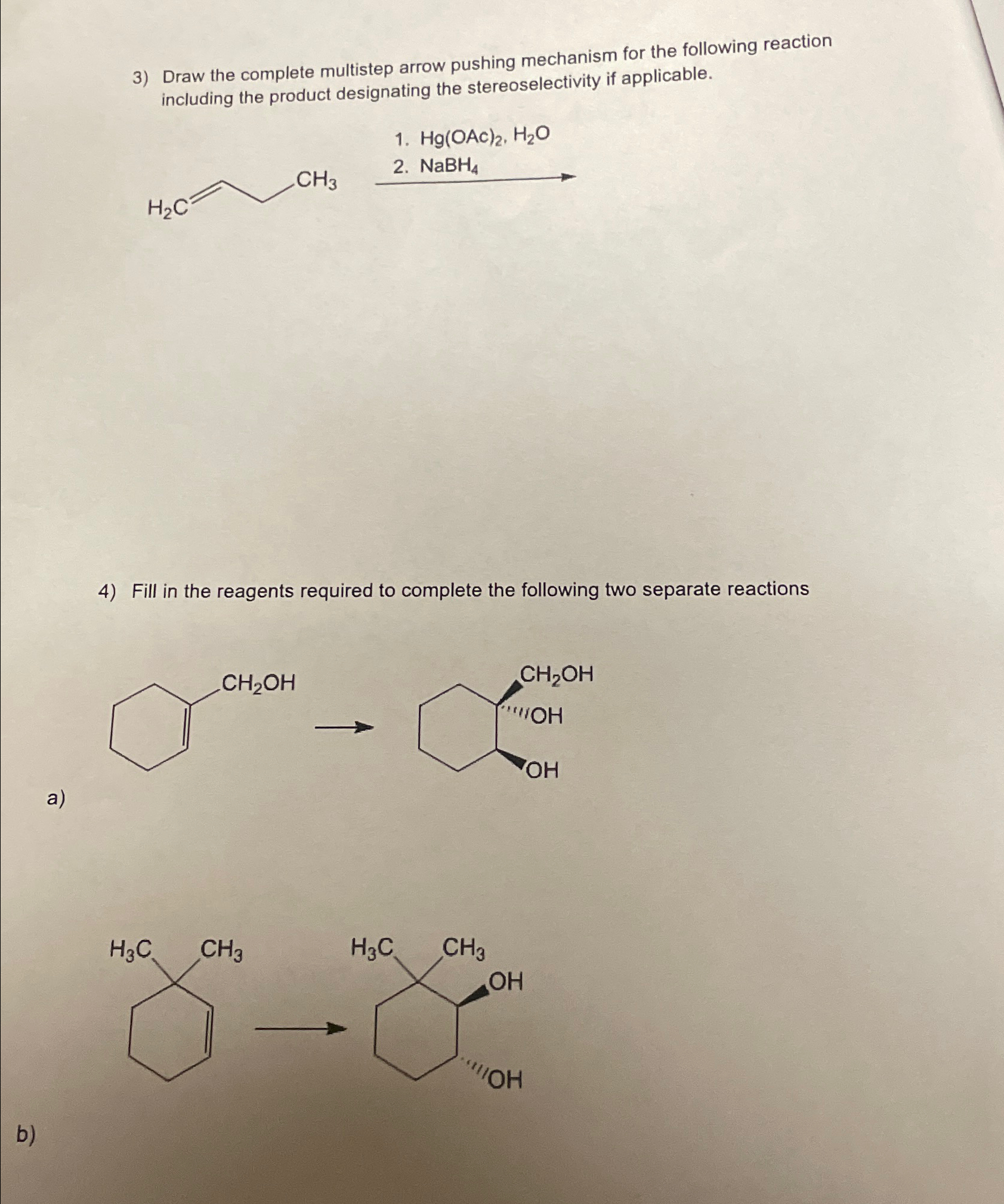 Solved Draw the complete multistep arrow pushing mechanism | Chegg.com
