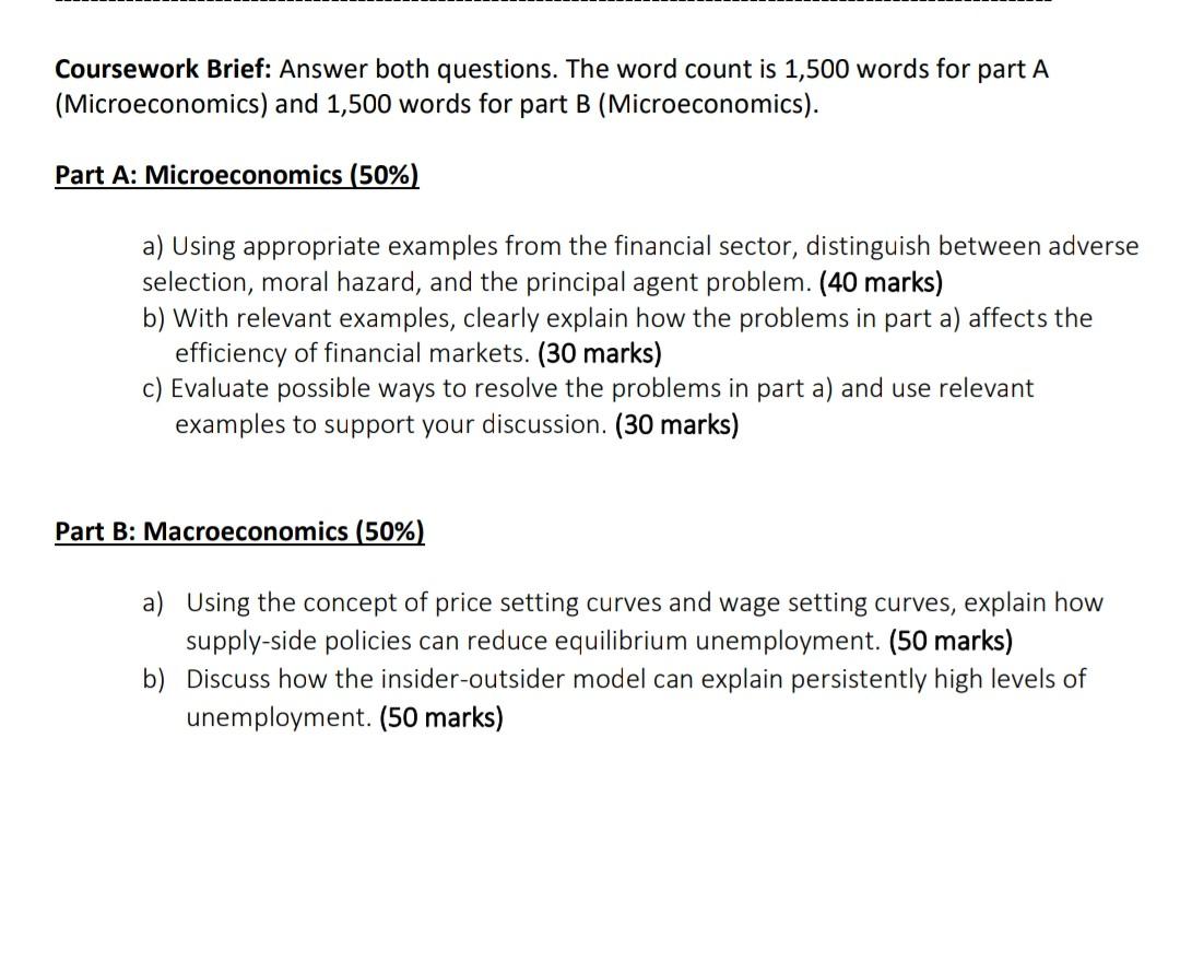 Solved Coursework Brief: Answer both questions. The word | Chegg.com