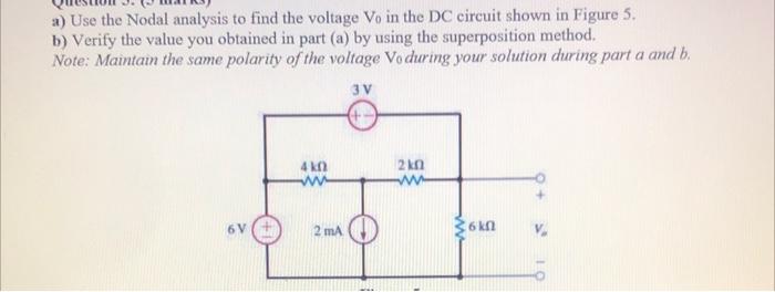 Solved a) Use the Nodal analysis to find the voltage Vo in | Chegg.com