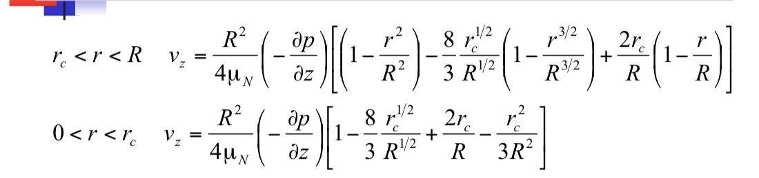 Proof the velocity profile of a Casson fluid in a | Chegg.com
