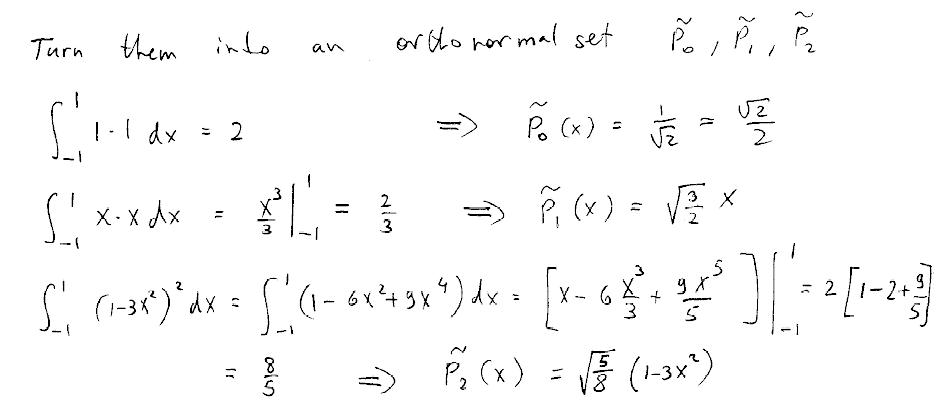 Solved When showing polynomials are orthogonal using the | Chegg.com
