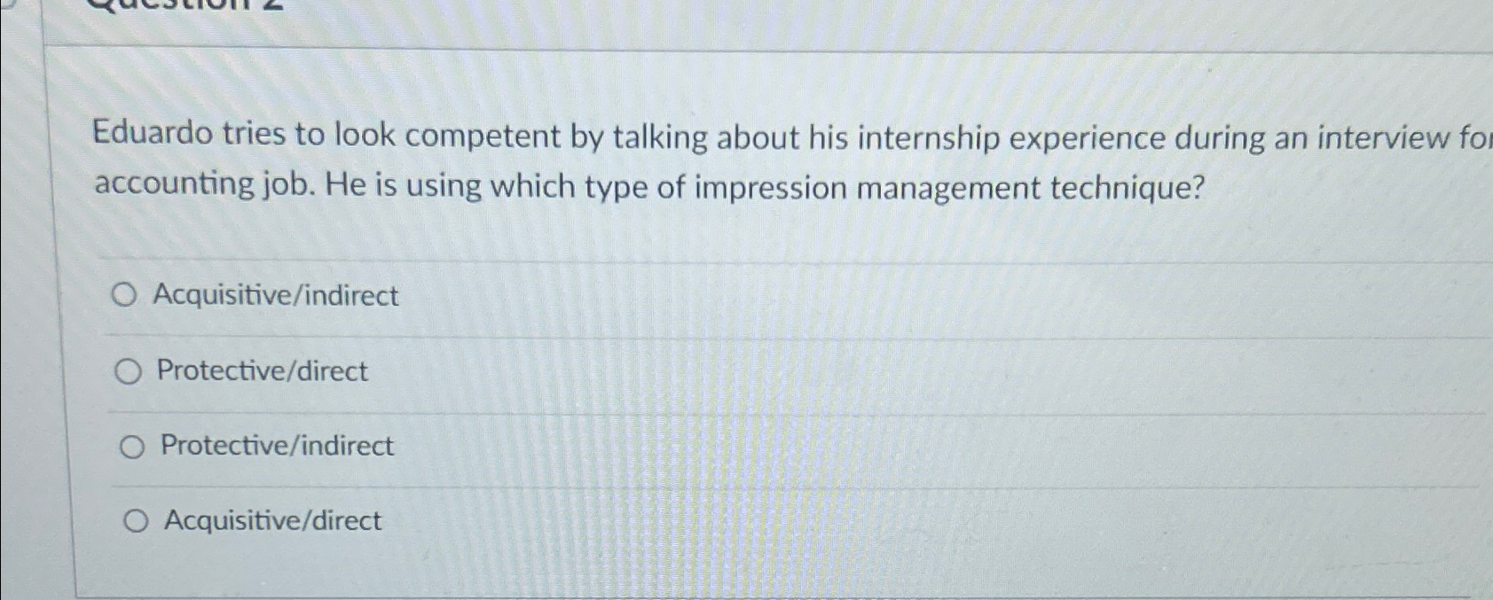 Solved Eduardo tries to look competent by talking about his | Chegg.com