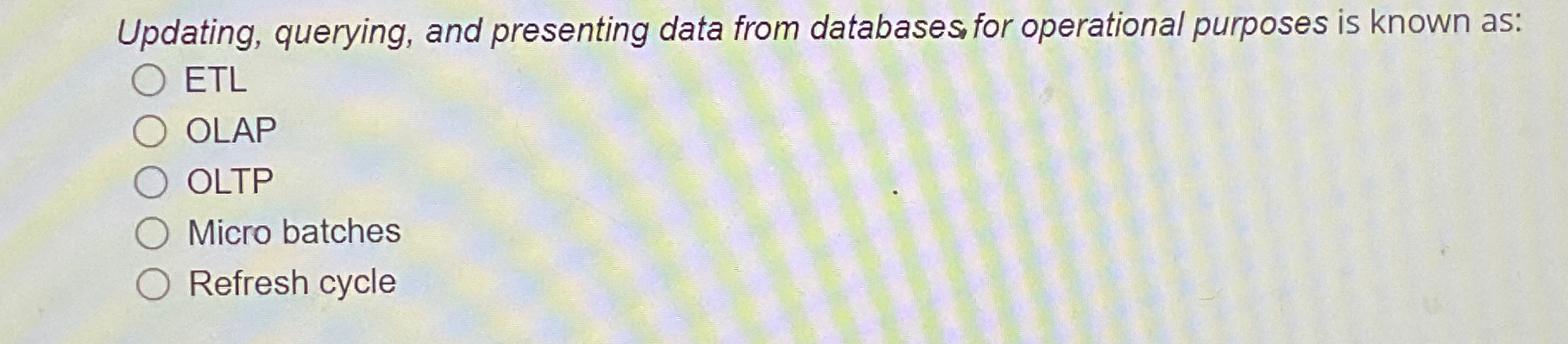 Solved Updating, querying, and presenting data from | Chegg.com