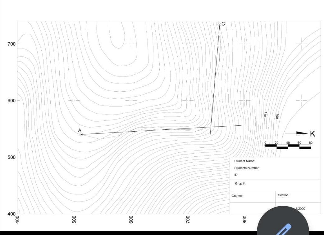 Solved 700 600 A 500Q1: According to the map on the next | Chegg.com