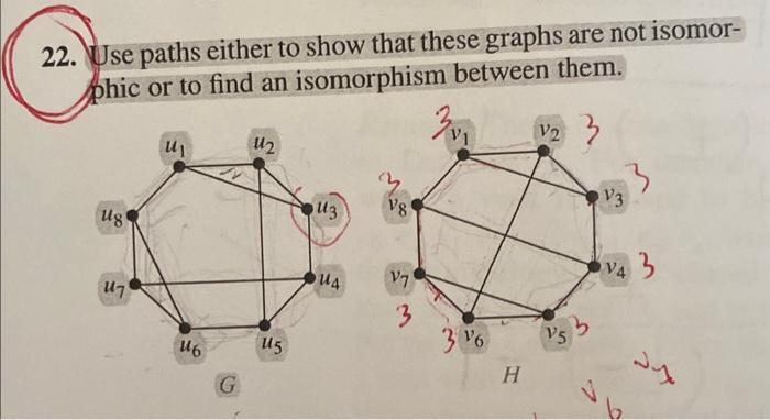 Solved 22. Use paths either to show that these graphs are | Chegg.com