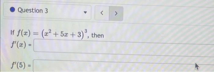 Solved If f(x)=(4x+5)−1,Let f(x)=4x2+4x+7 f′(x)= f′(4)If | Chegg.com