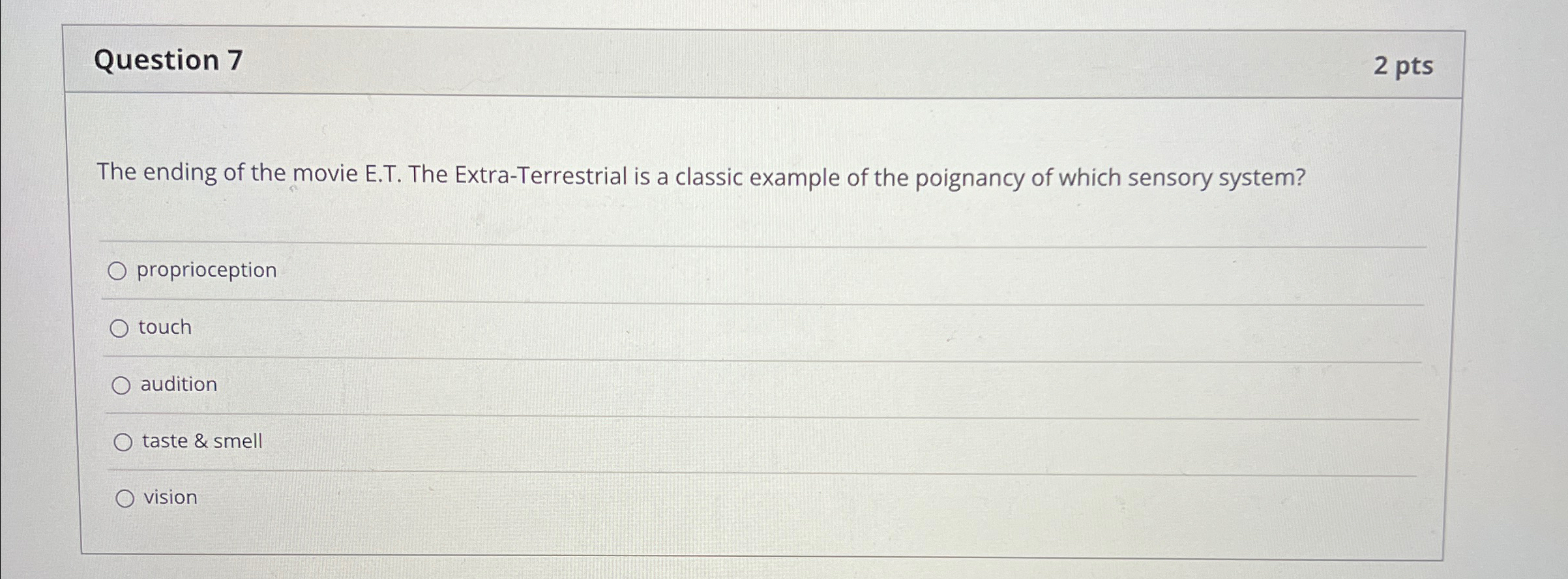 Solved Question 72 ﻿ptsThe ending of the movie E.T. ﻿The | Chegg.com