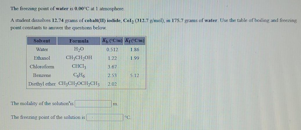Solved The nonvolatile, nonelectrolyte glucose, C6H1206 | Chegg.com