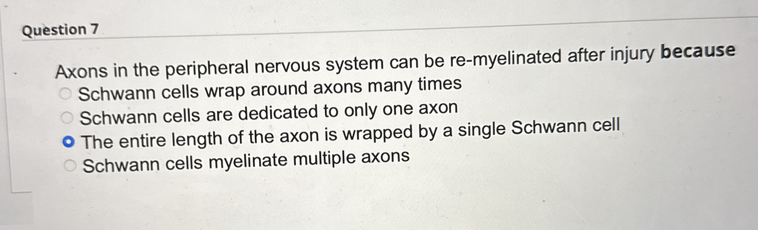 Solved Question 7Axons in the peripheral nervous system can | Chegg.com