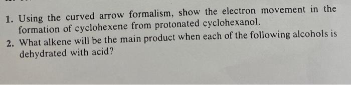 Solved 1. Using the curved arrow formalism, show the | Chegg.com