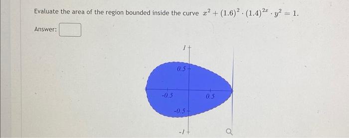 Solved Evaluate the area of the region bounded inside the | Chegg.com
