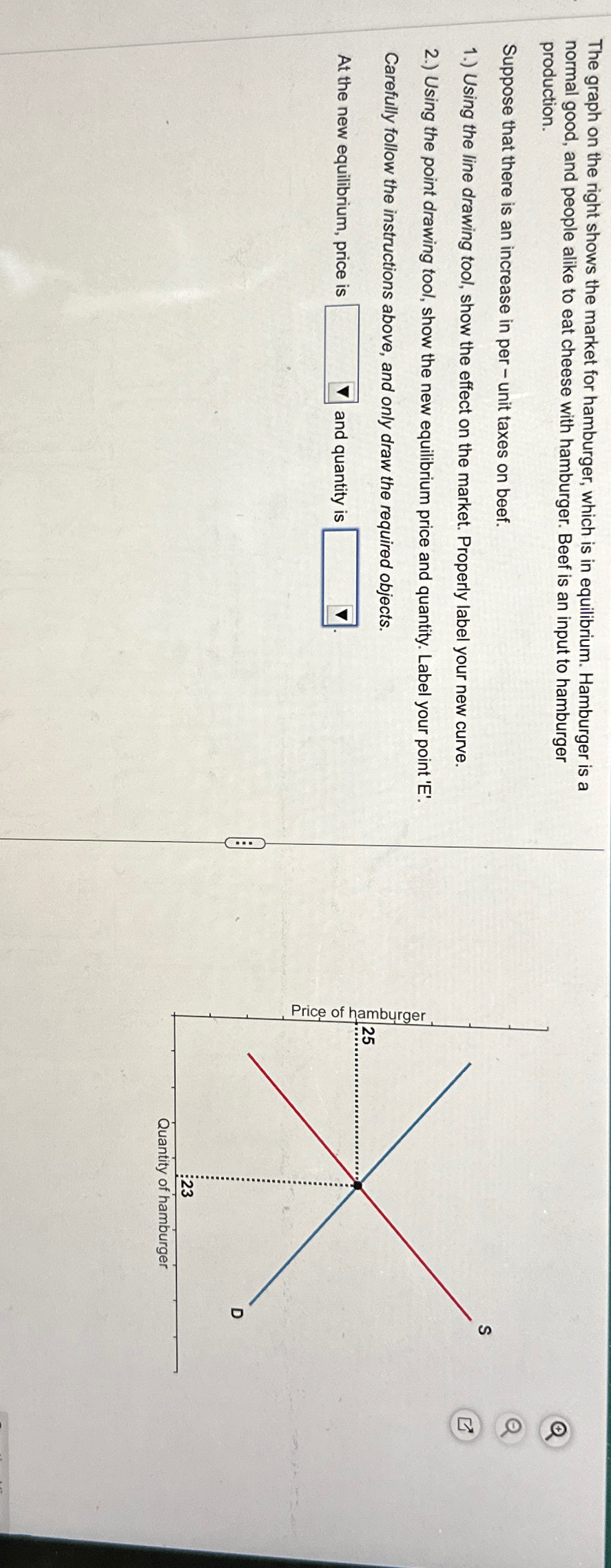 Solved The graph on the right shows the market for | Chegg.com