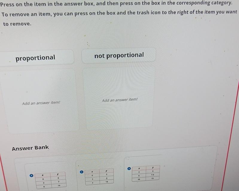 Solved Press on the item in the answer box, and then press | Chegg.com