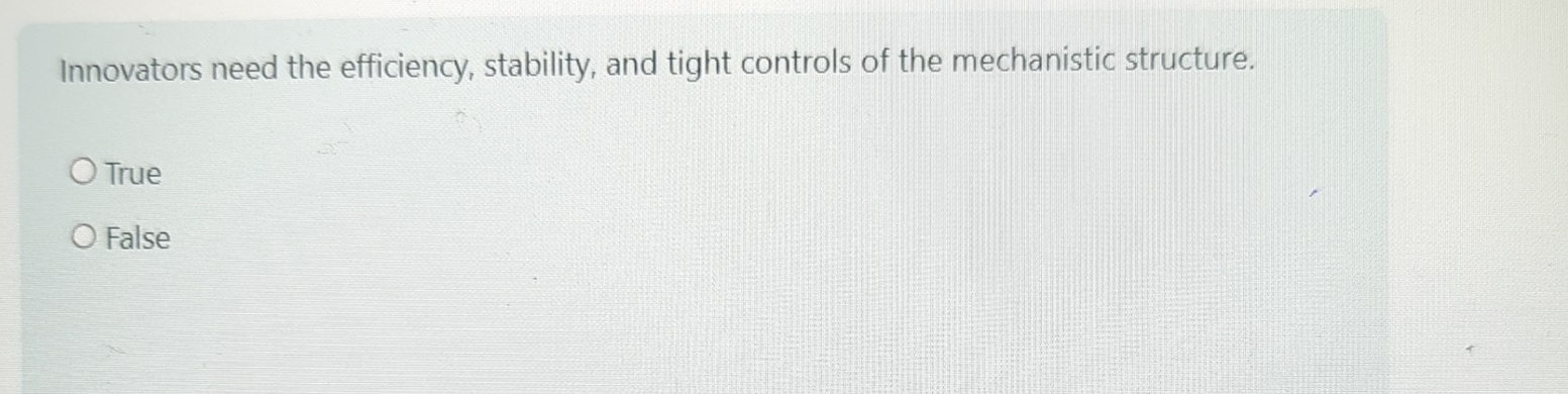Solved Innovators need the efficiency, stability, and tight | Chegg.com