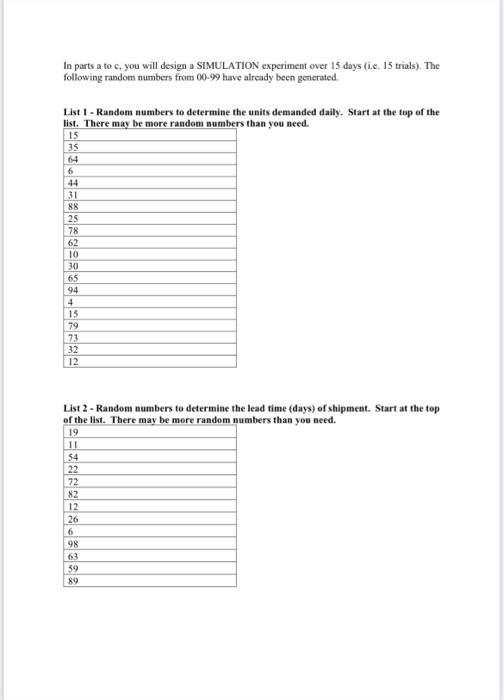 CB2203 Data-Driven Business Modeling Homework 4 You | Chegg.com